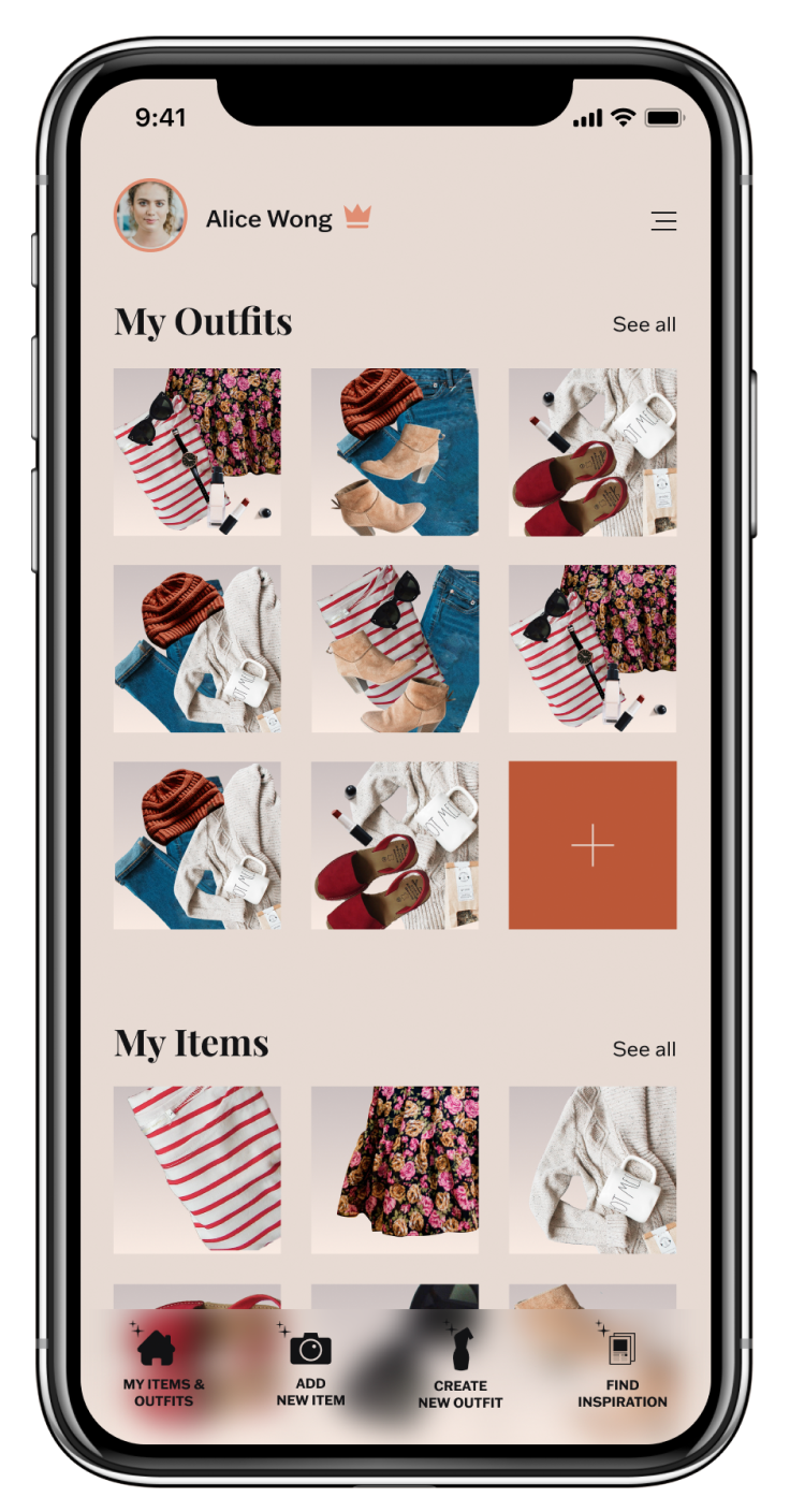 Fashion App UI | Anna Tomberg's Portfolio Site